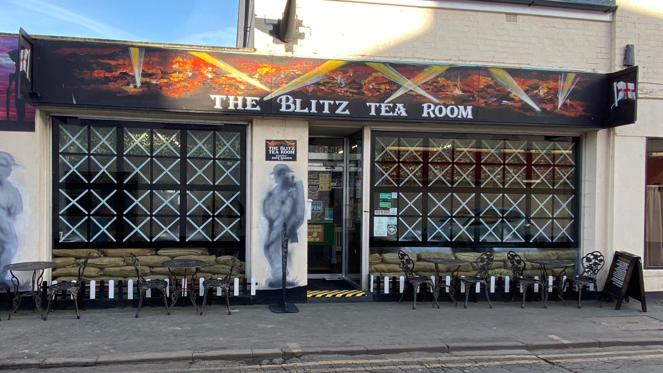 The Blitz Tea Room in Mablethorpe, Lincolnshire